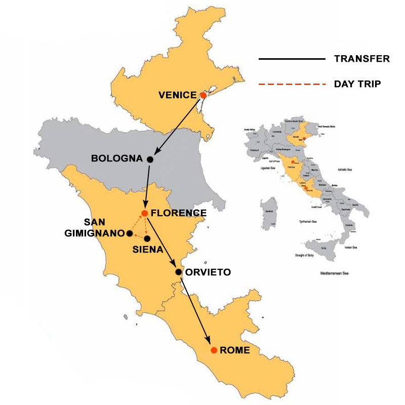 Best Italy Group Tour - The Italian Treasures - 6-12 Travelers Only